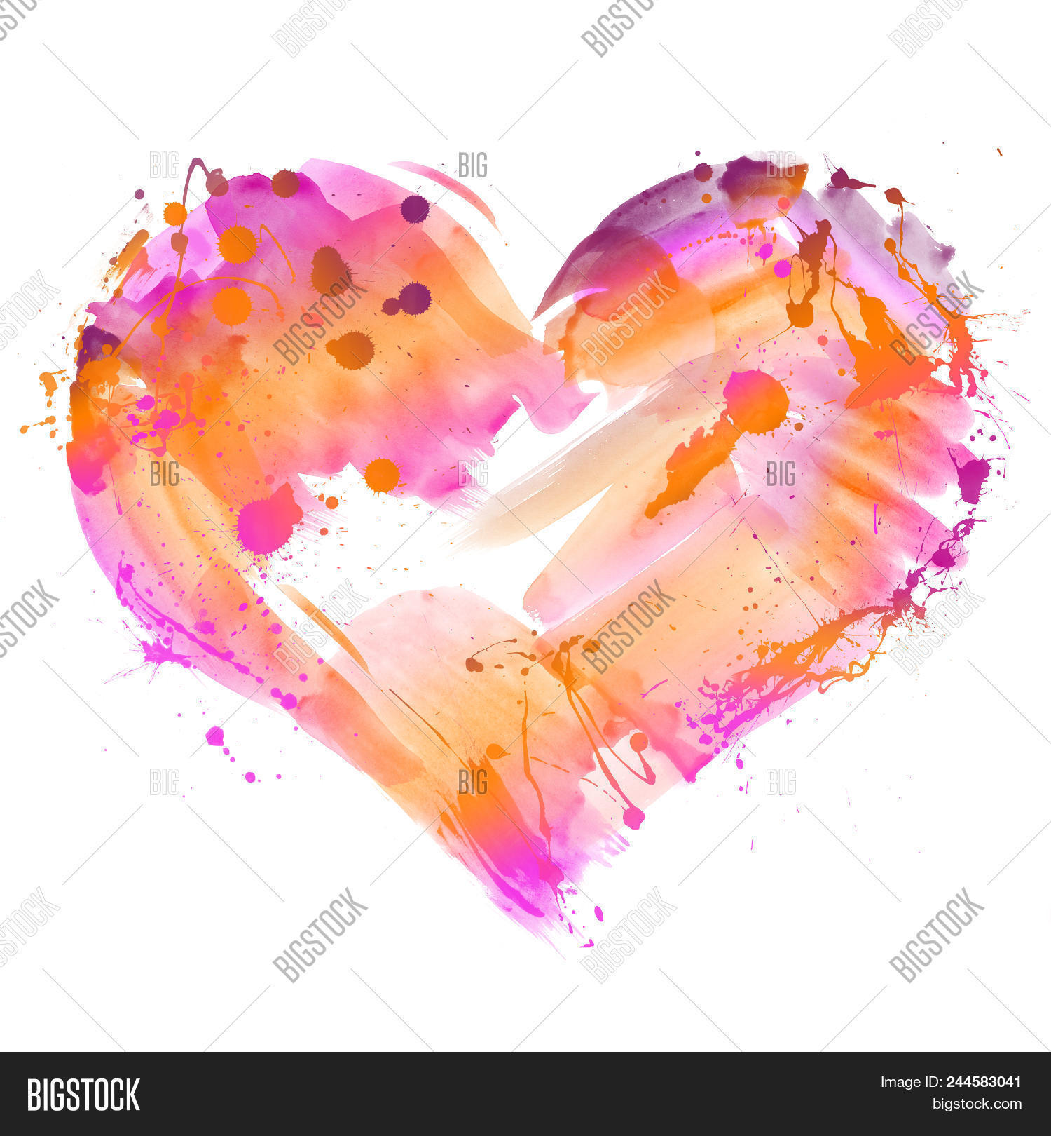 Watercolor Heart Image & Photo (Free Trial) | Bigstock