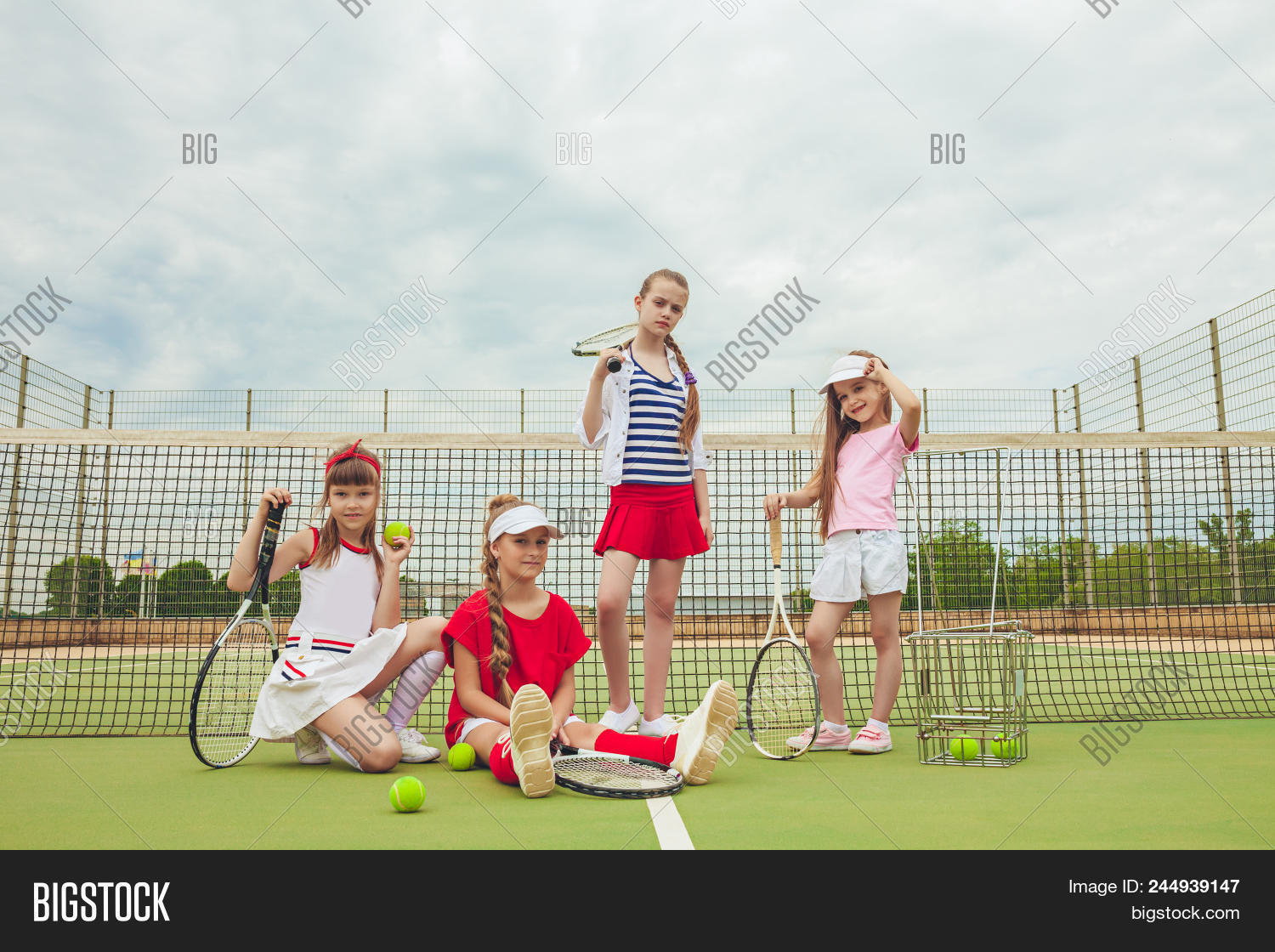 Portrait Group Girls Image & Photo (Free Trial) | Bigstock