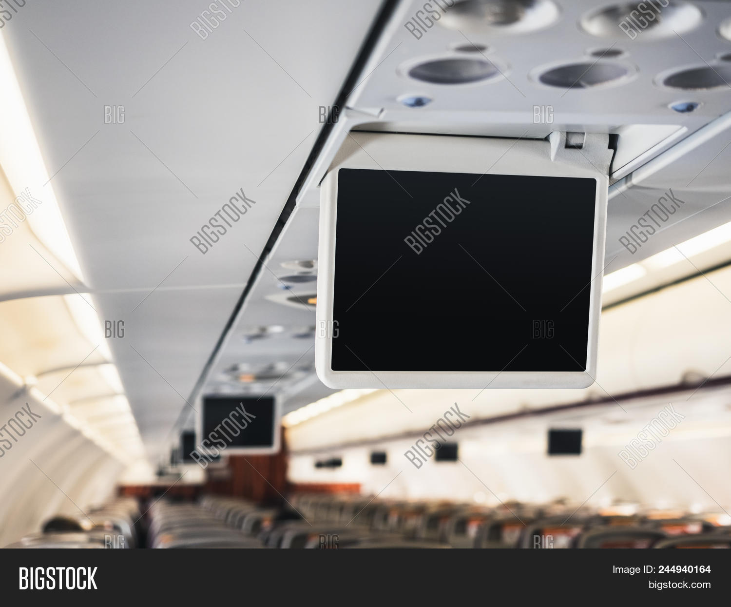 Airplane Tv Screen Image & Photo (Free Trial) | Bigstock