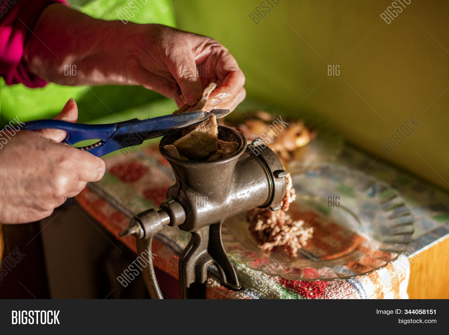 Mincing Meat Old Image & Photo (Free Trial) | Bigstock