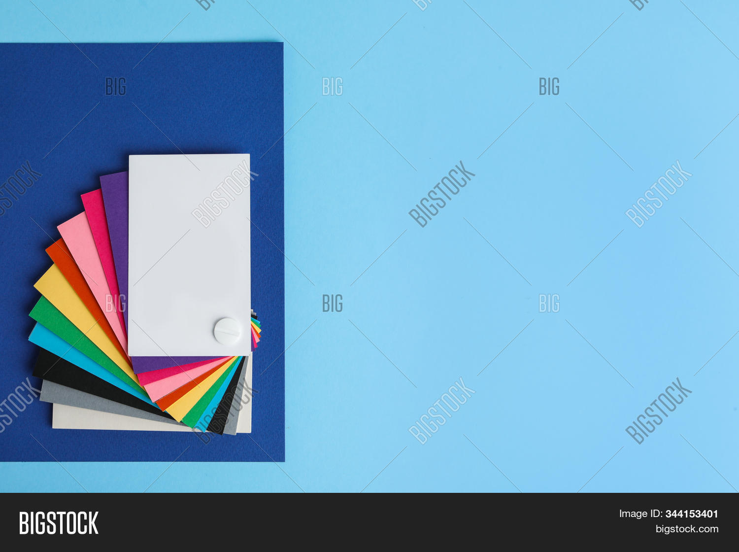 Color Palette On Blue Image & Photo (Free Trial) | Bigstock