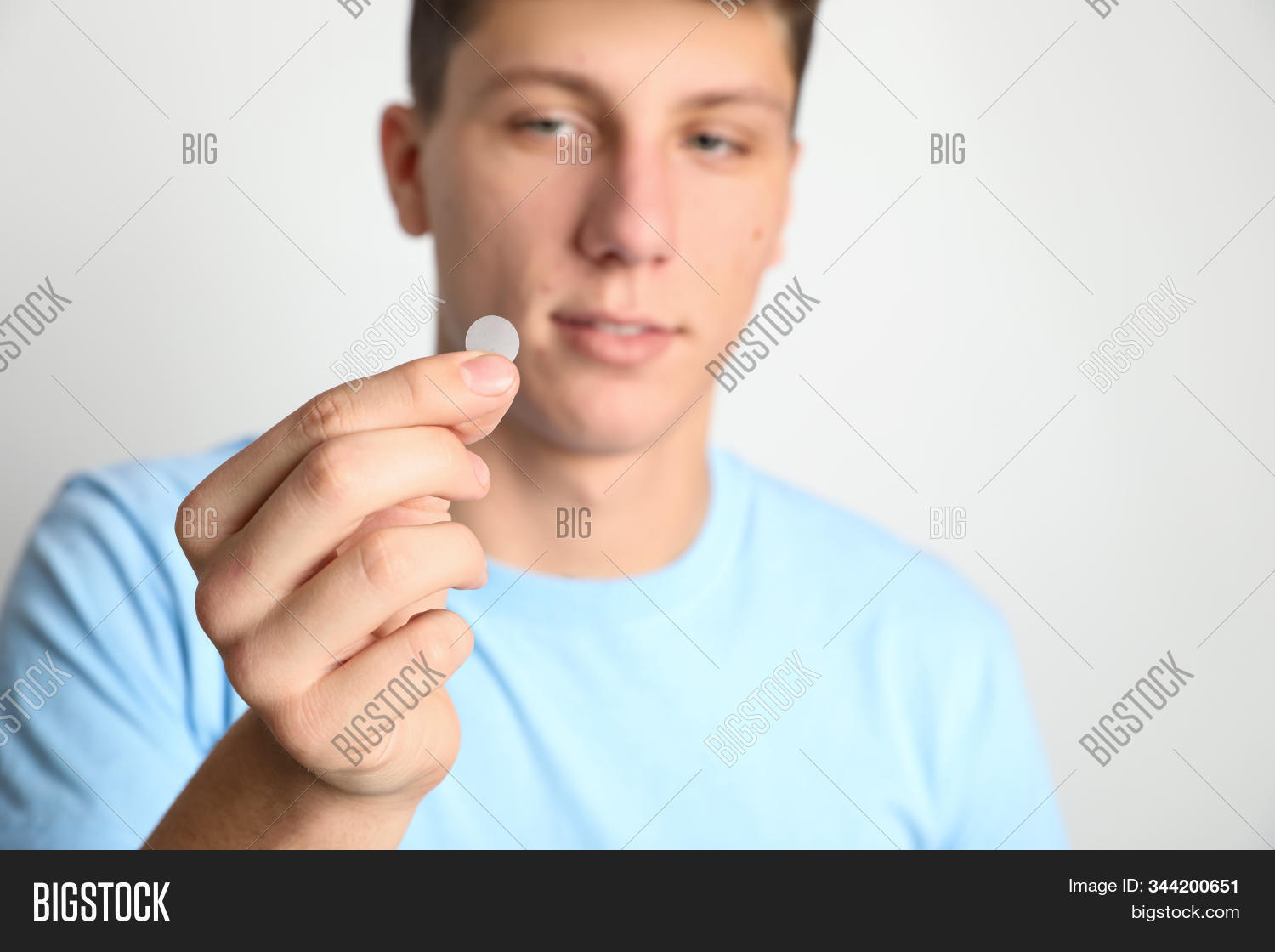 Teen Guy Using Acne Image & Photo (Free Trial) | Bigstock