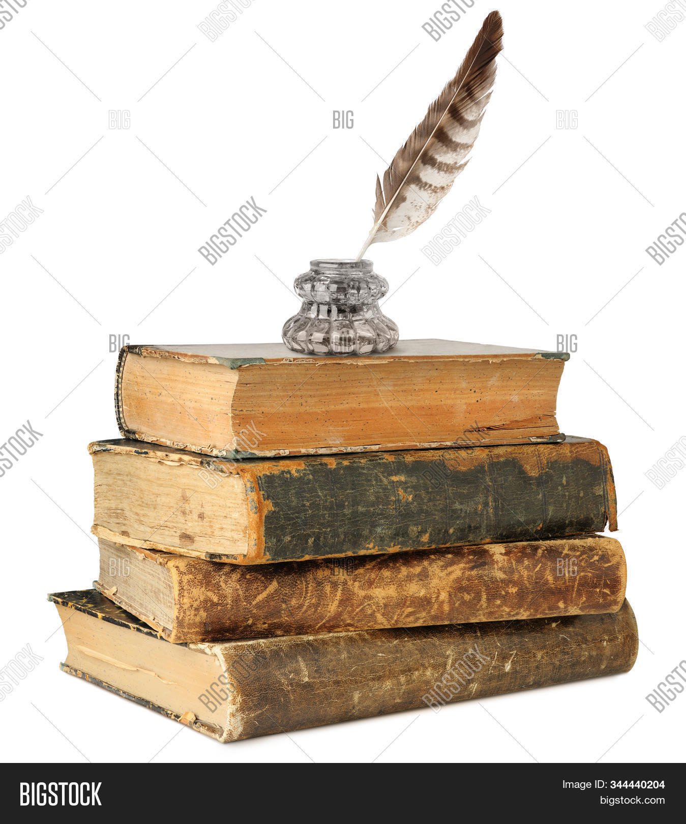 Isolated Books. Glass Image & Photo (Free Trial) | Bigstock