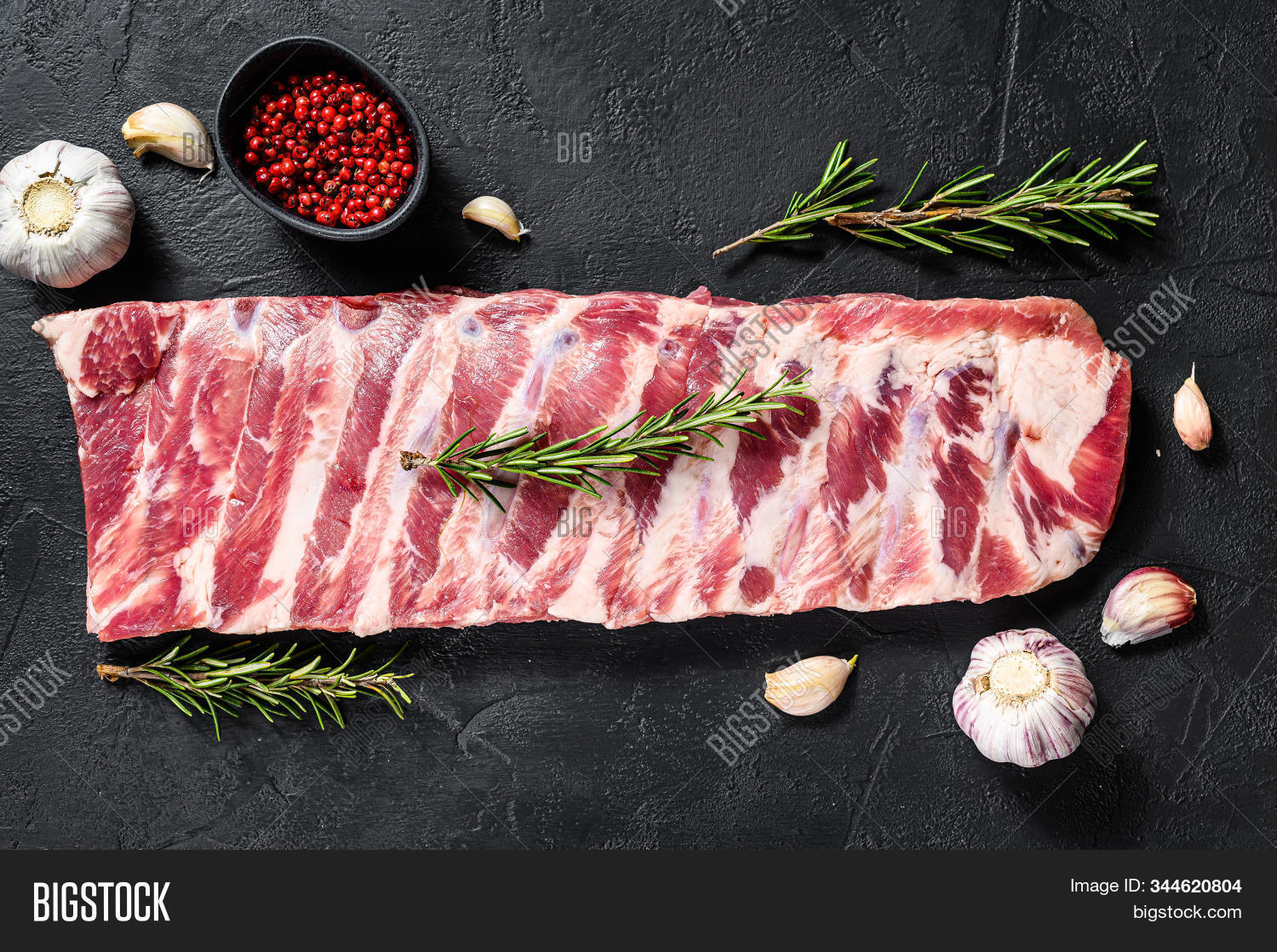 Rack Raw Pork Spare Image & Photo (Free Trial) | Bigstock
