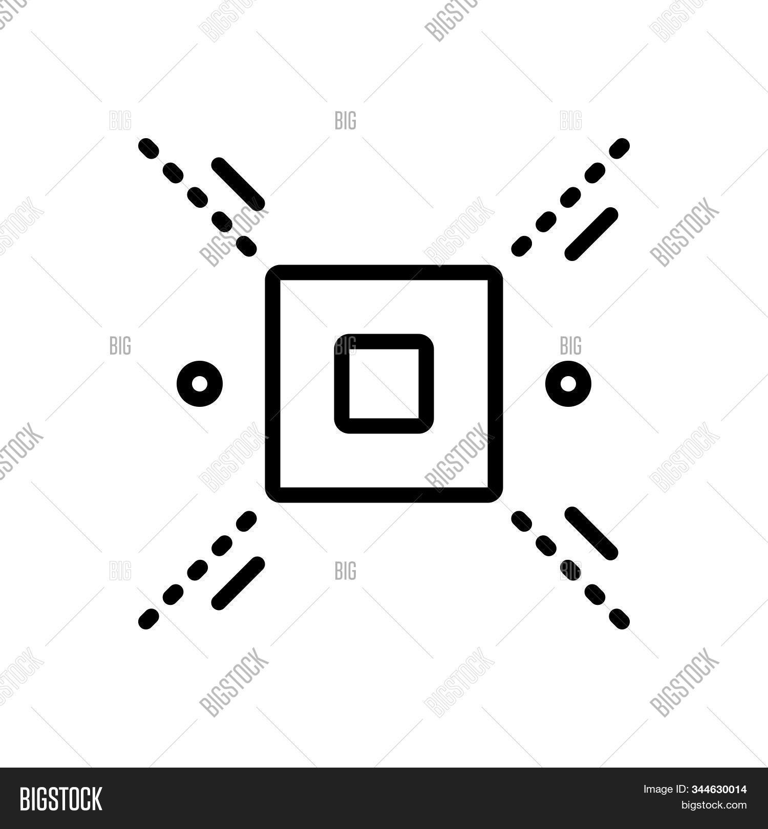 Black Line Icon 벡터 및 사진(무료 체험) | Bigstock