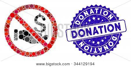Mosaic No Donation Vector & Photo (Free Trial) | Bigstock