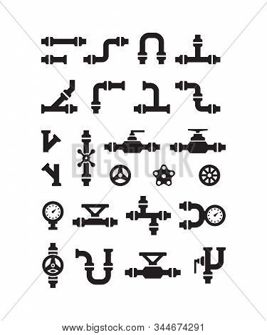Pipe Symbols. Gas Vector & Photo (Free Trial) | Bigstock