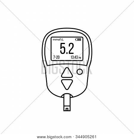 Glucose Meter Vector Vector & Photo (Free Trial) | Bigstock