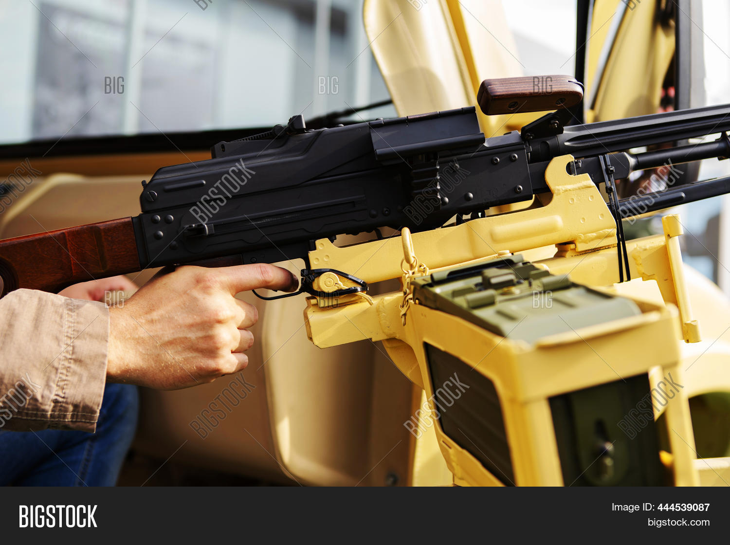 Shooting Machine Gun Image & Photo (Free Trial) | Bigstock