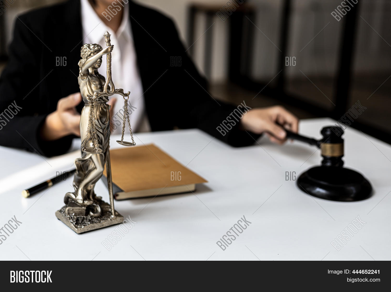 Lawyer's Desk On Table Image & Photo (Free Trial) | Bigstock