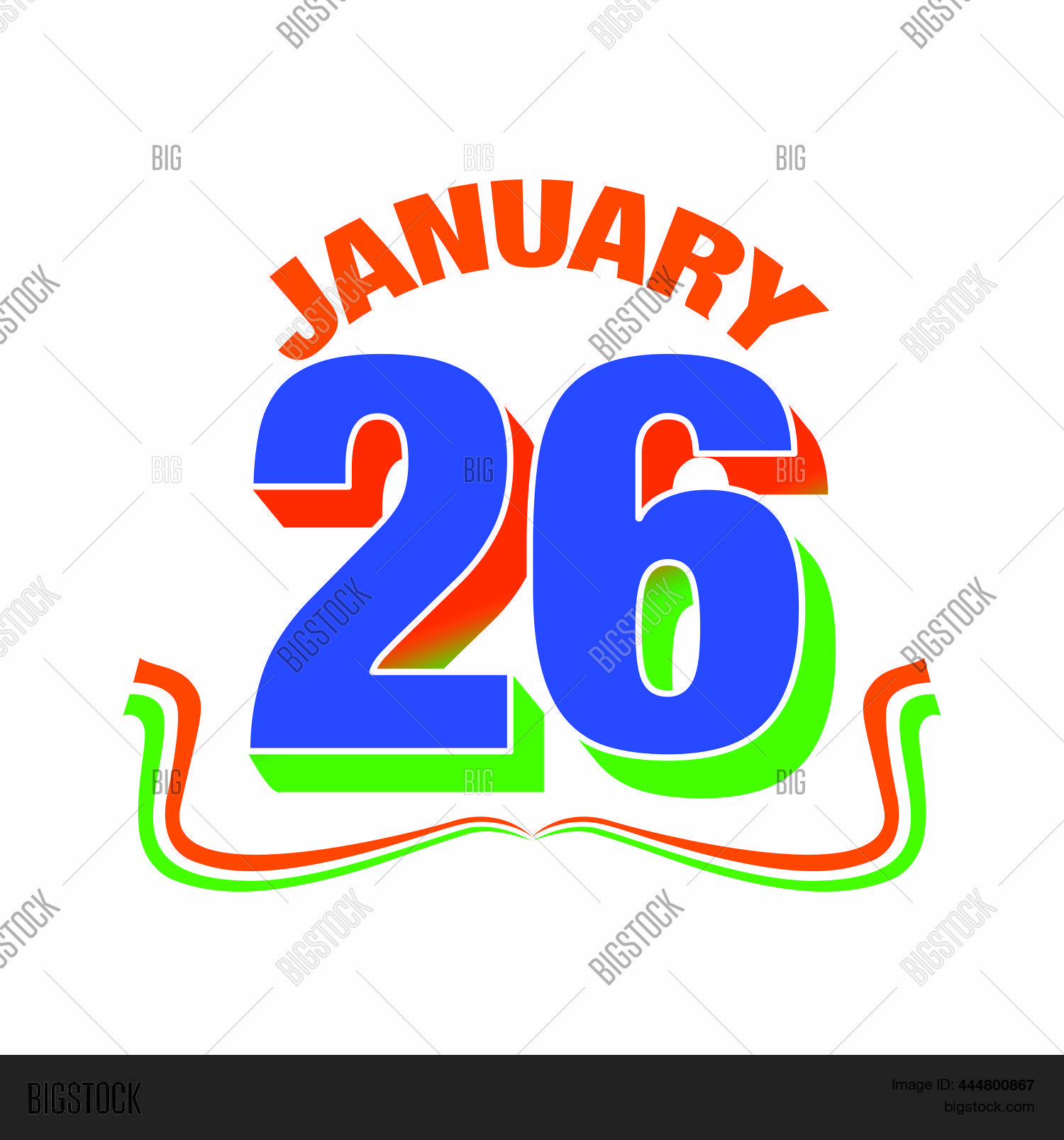 January 26 Icon. Vector & Photo (Free Trial) | Bigstock