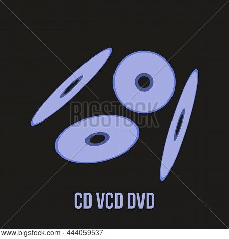 Cd Vcd Dvd Disc Vector & Photo (Free Trial) | Bigstock