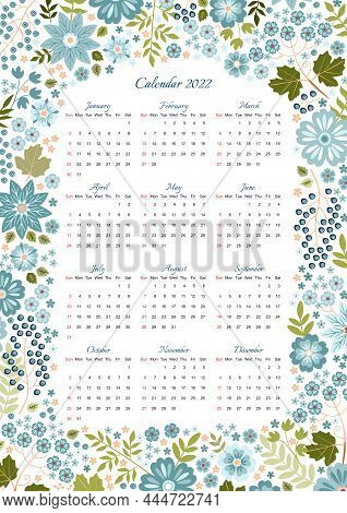 Cute Calendar 2022 Vector & Photo (Free Trial) | Bigstock