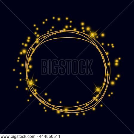 Golden Frame Shining Vector & Photo (Free Trial) | Bigstock