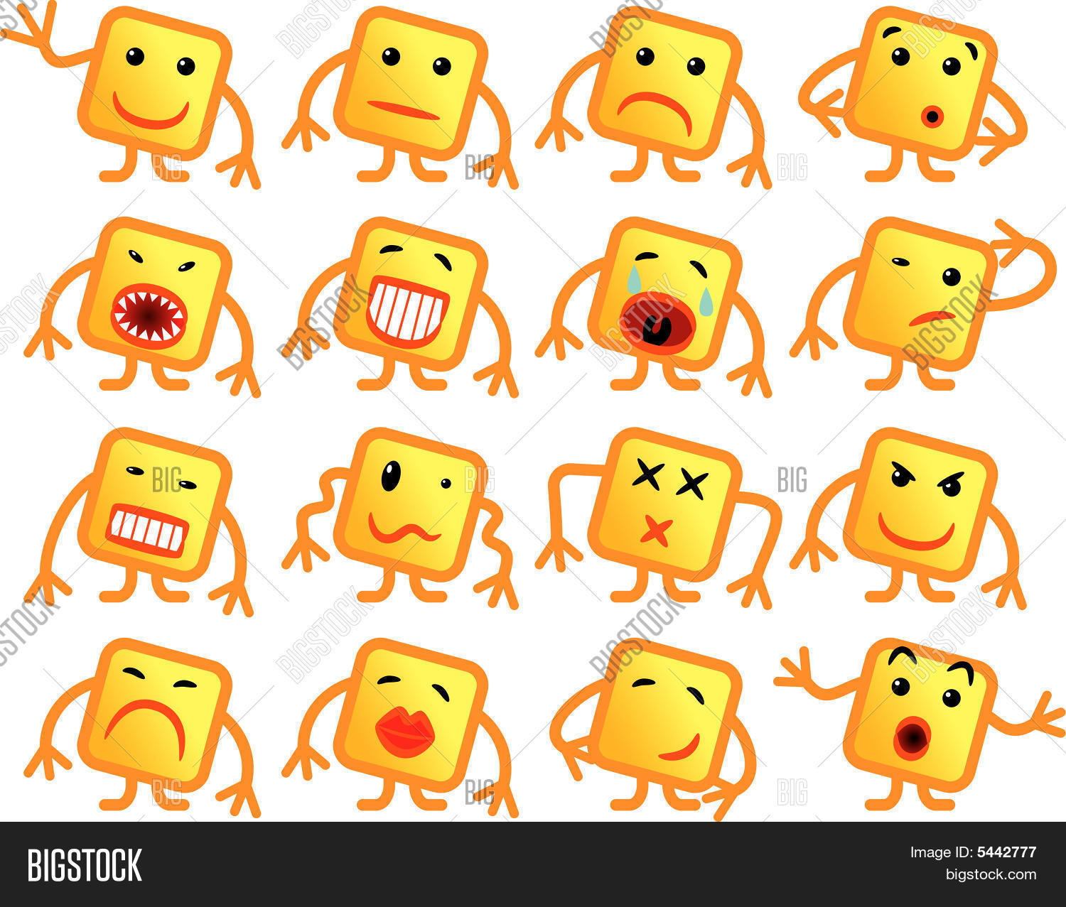 Square Smilies Vector & Photo (Free Trial) | Bigstock
