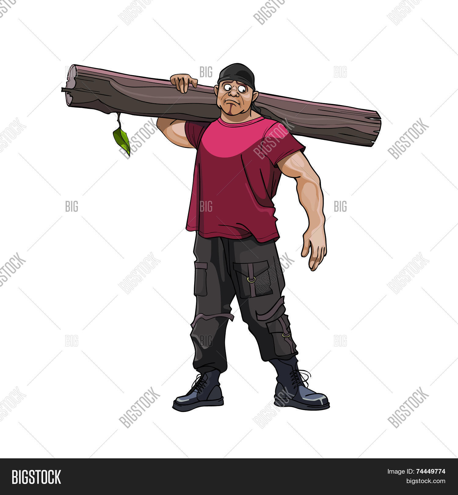 Cartoon Strong Man Vector & Photo (Free Trial) | Bigstock