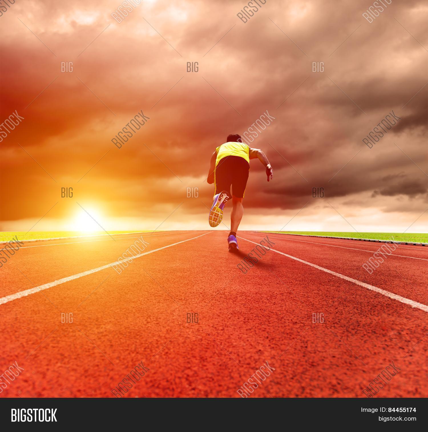 Young Man Running On Image & Photo (Free Trial) | Bigstock