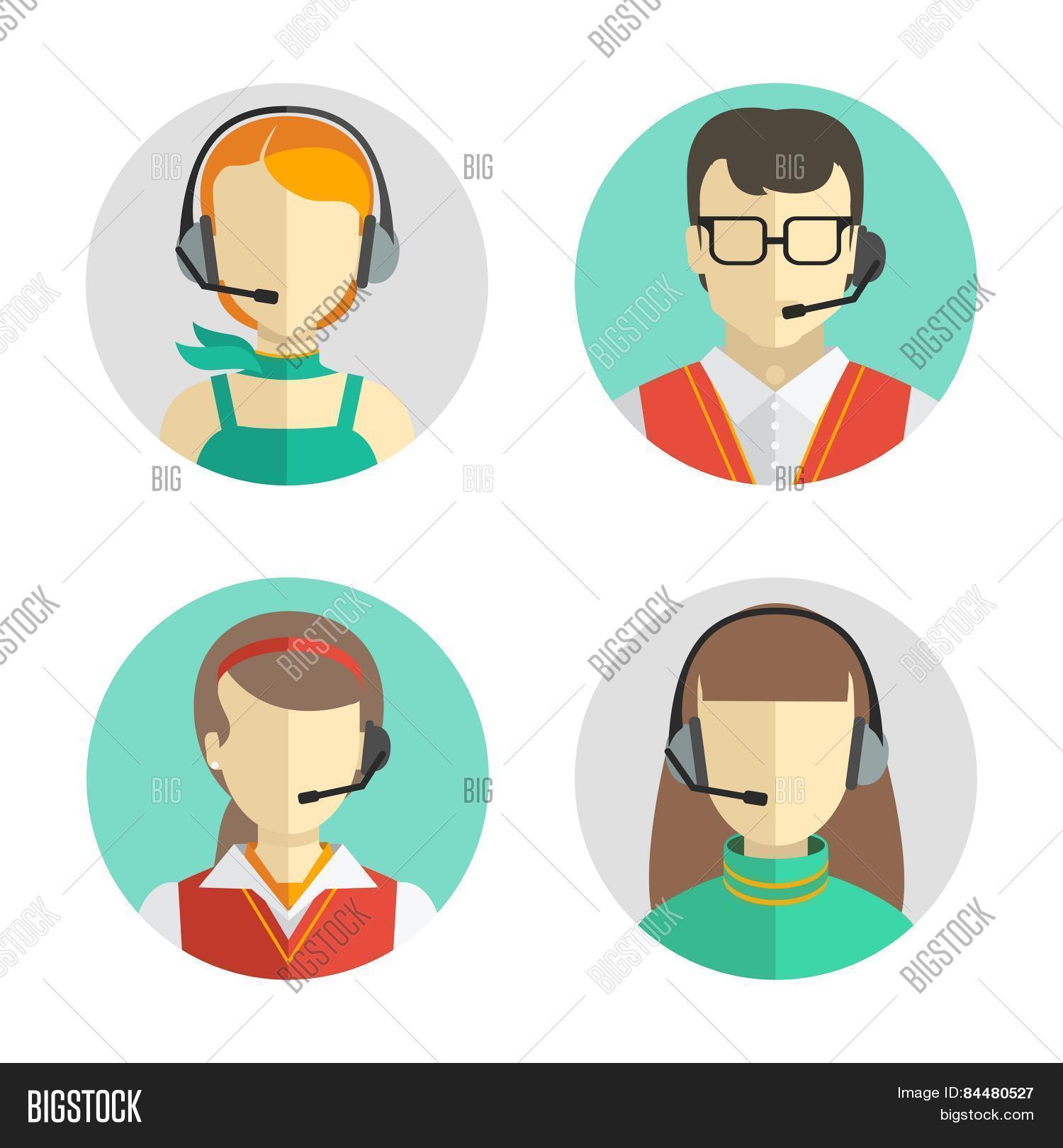 Male Female Call Vector & Photo (Free Trial) | Bigstock