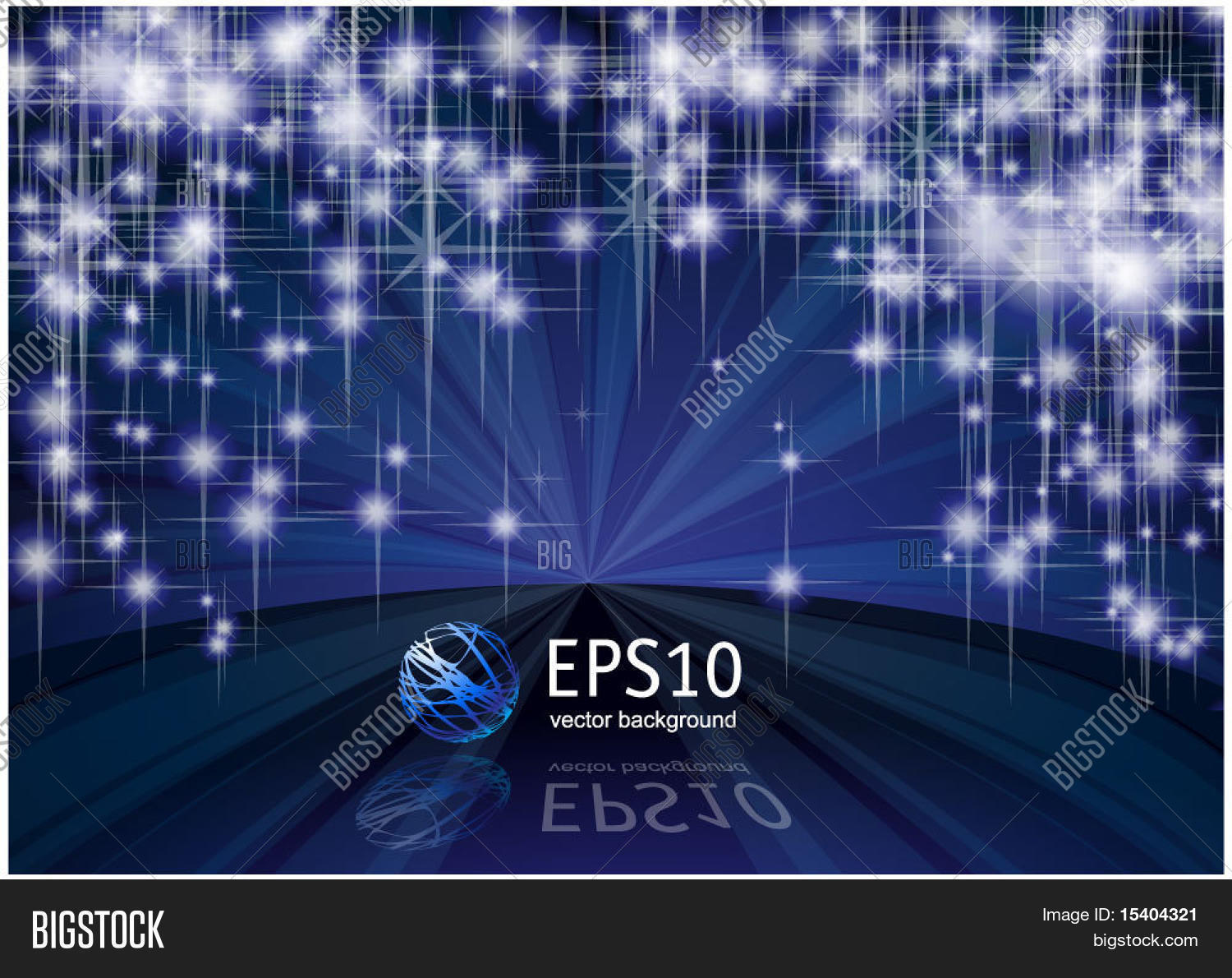 Blue Sparkling Vector Vector & Photo (Free Trial) | Bigstock