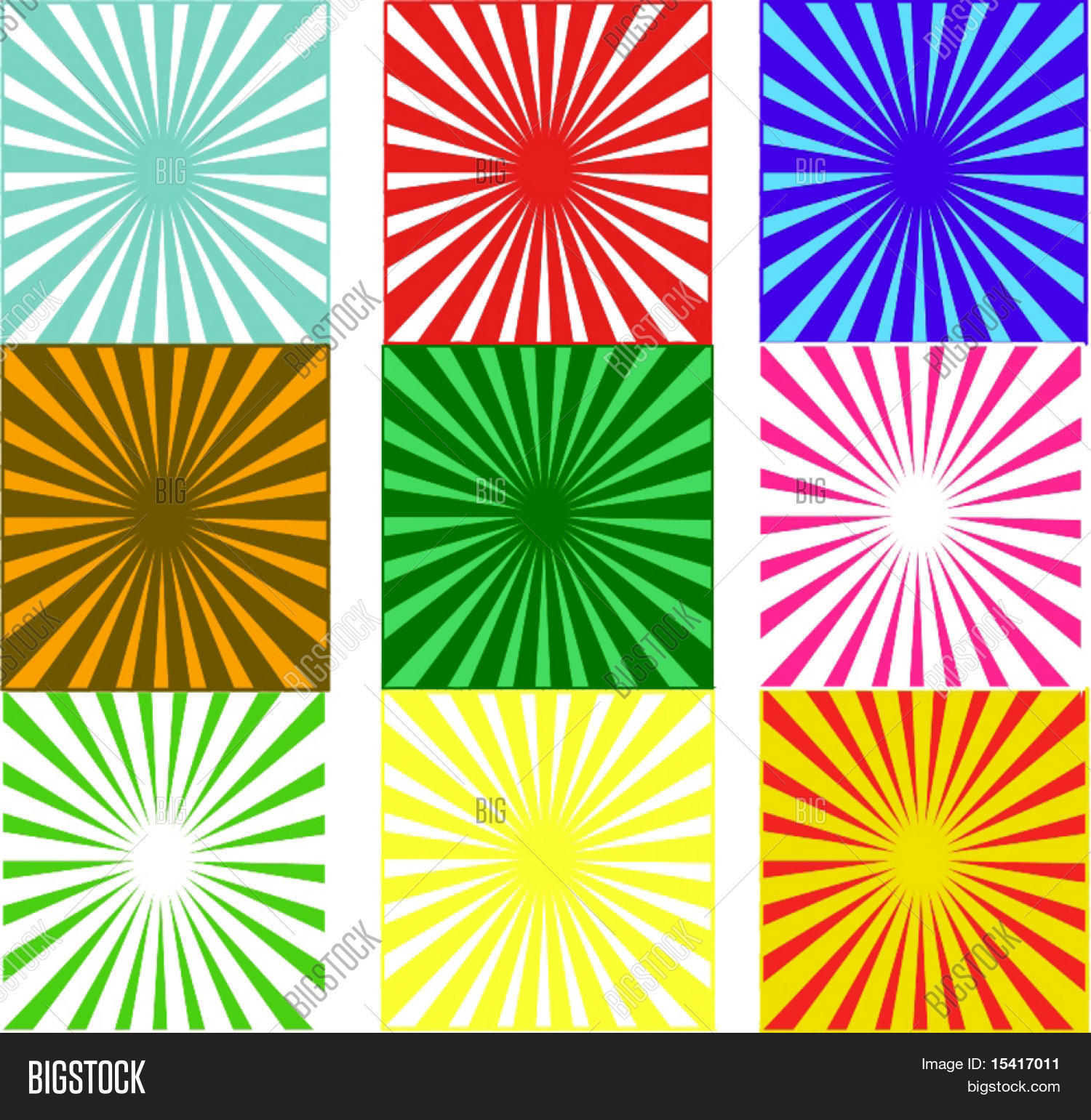 Vector Sunburst Set Vector & Photo (Free Trial) | Bigstock