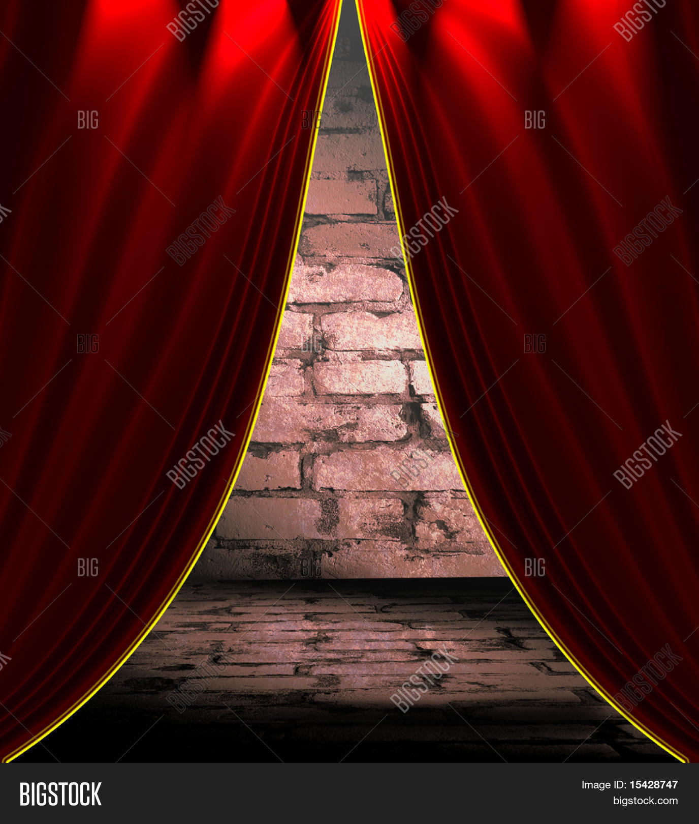 Red Satin Drapes On Image & Photo (Free Trial) | Bigstock