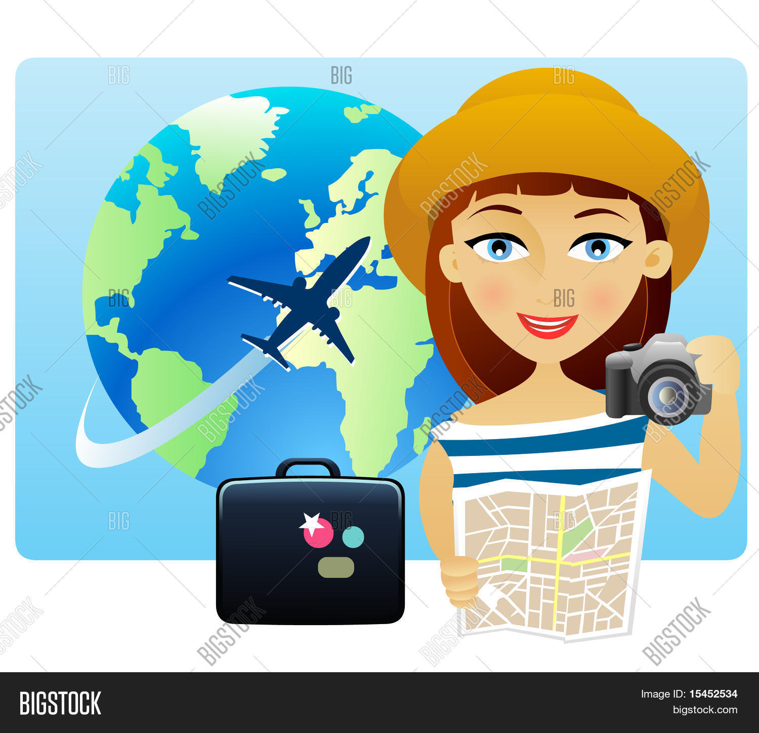 Young Woman Traveling Vector & Photo (Free Trial) | Bigstock