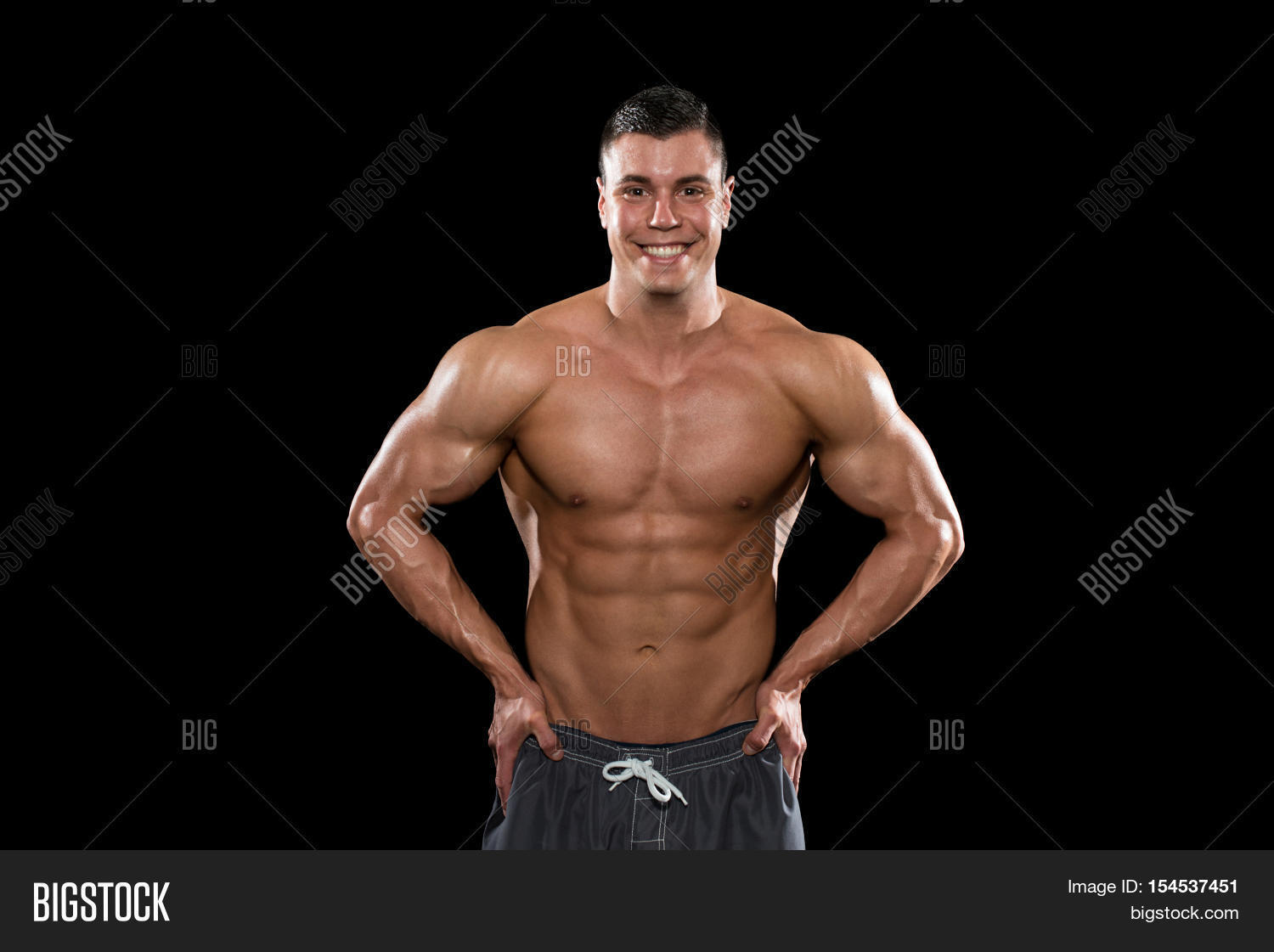 Muscular Men Flexing Image & Photo (Free Trial) | Bigstock