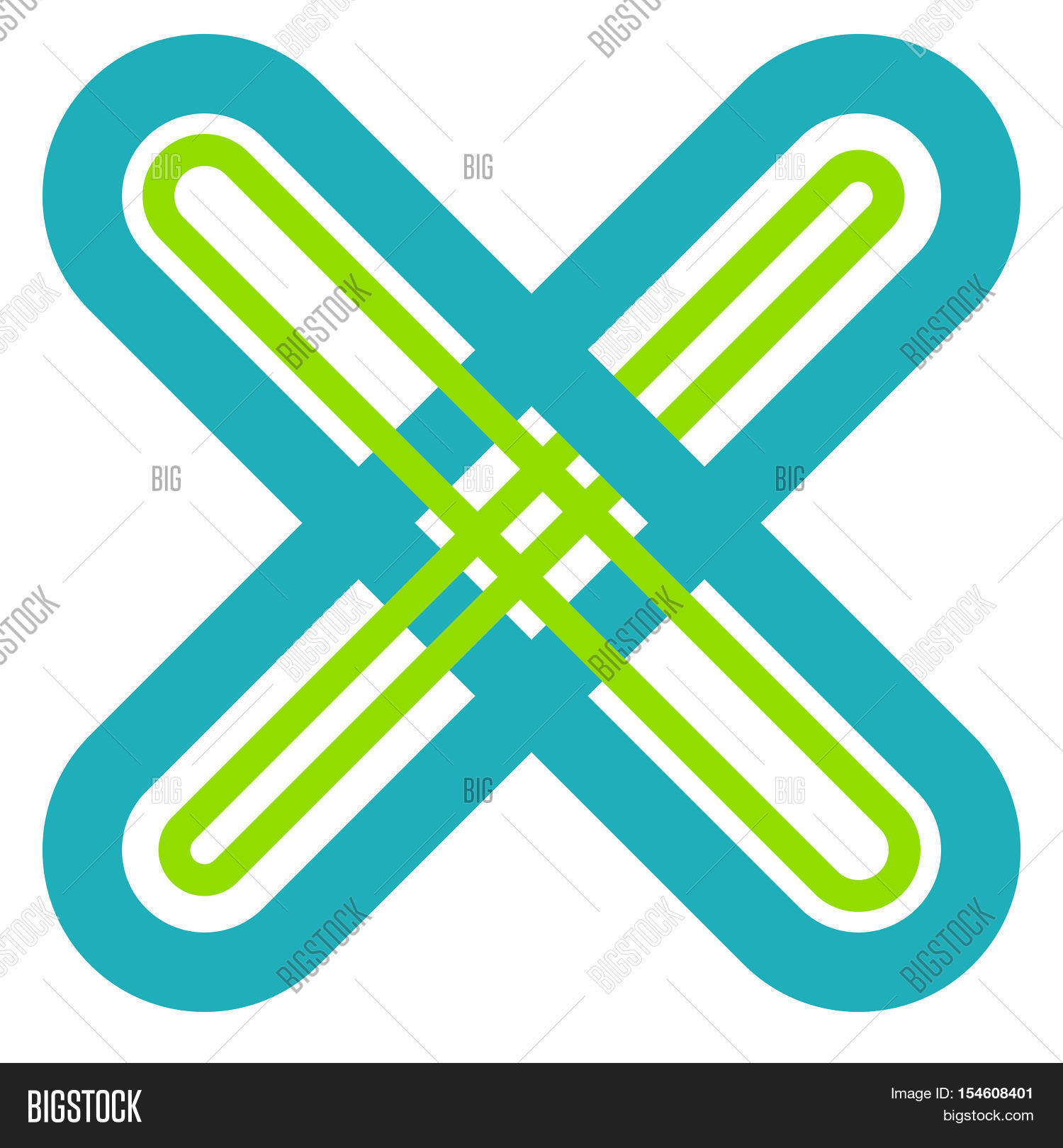 Abstract Cross, X Vector & Photo (Free Trial) | Bigstock