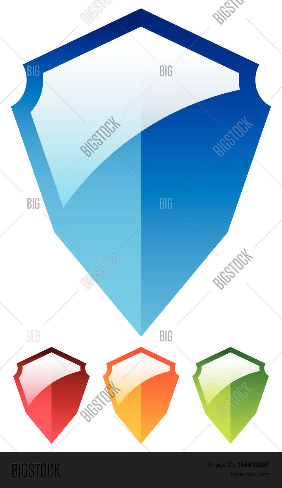 Shield Shape Set - Vector & Photo (Free Trial) | Bigstock