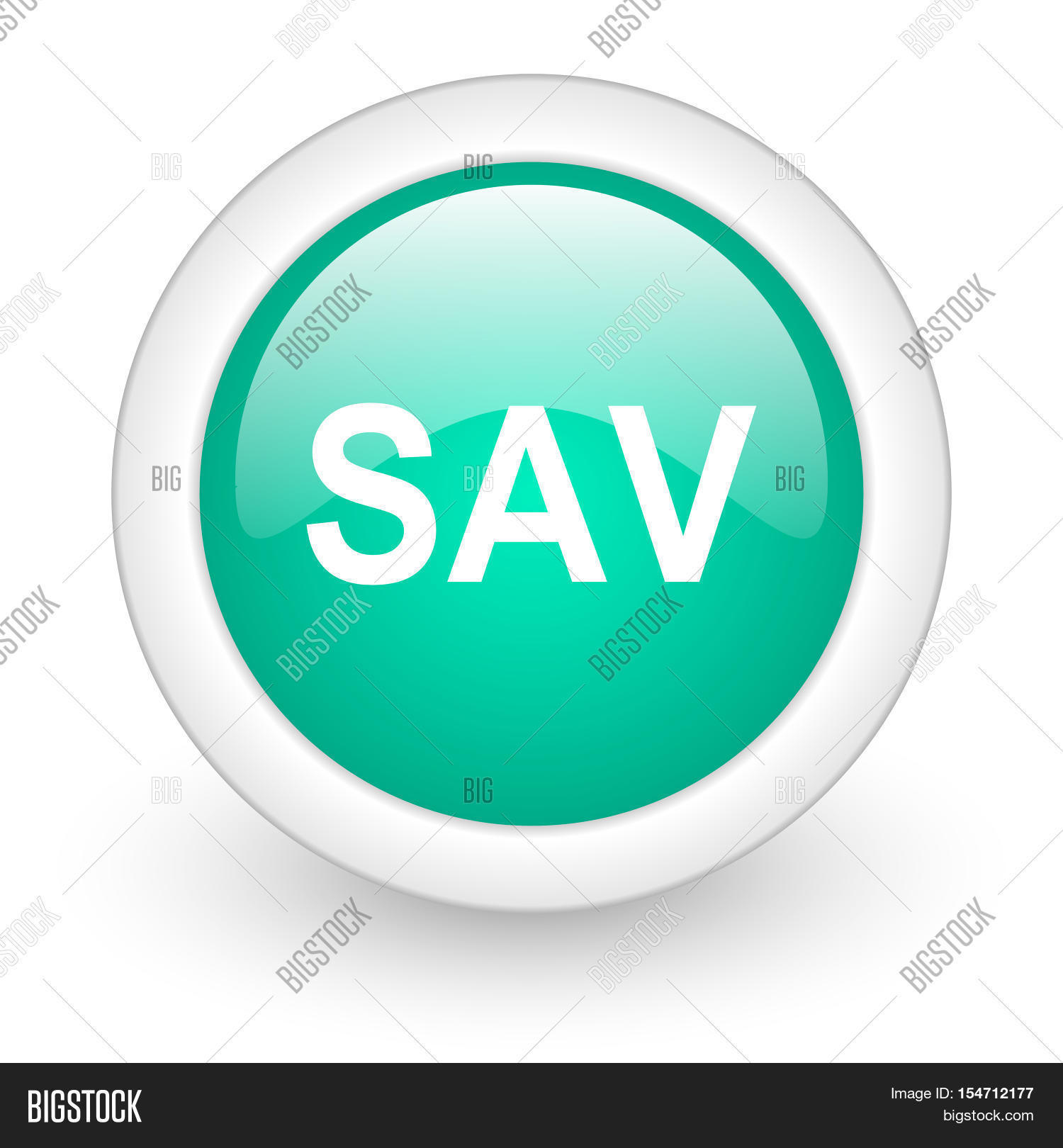 Sav Round Glossy Web Image & Photo (Free Trial) | Bigstock