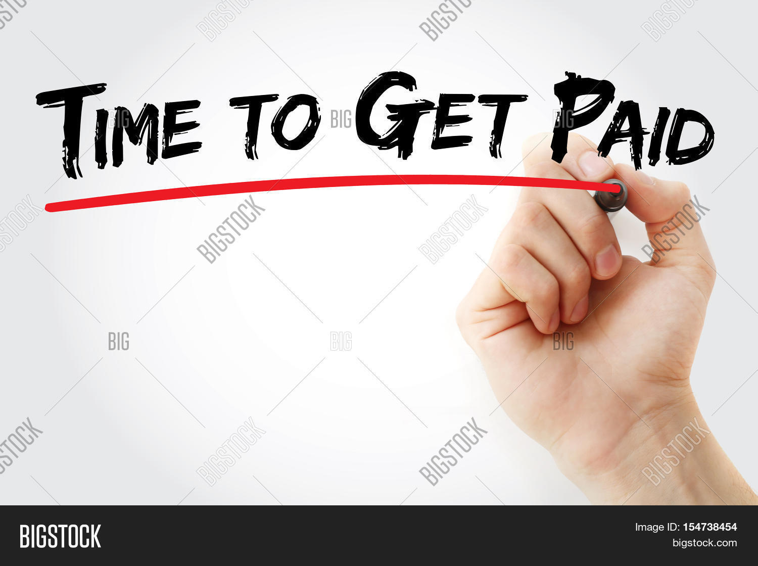 Hand Writing Time Get Image & Photo (Free Trial) | Bigstock