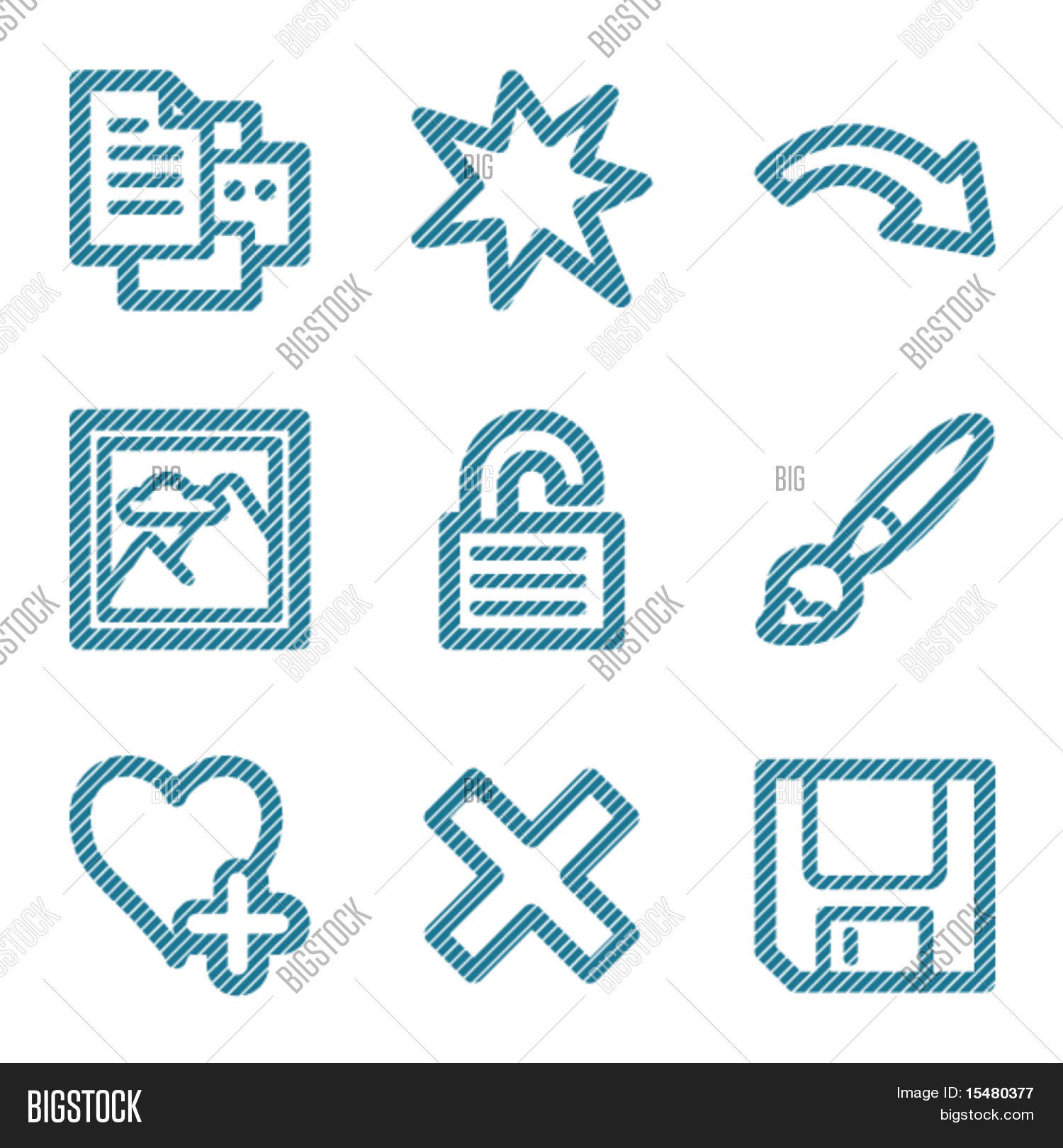 Blue Line Image Vector & Photo (Free Trial) | Bigstock