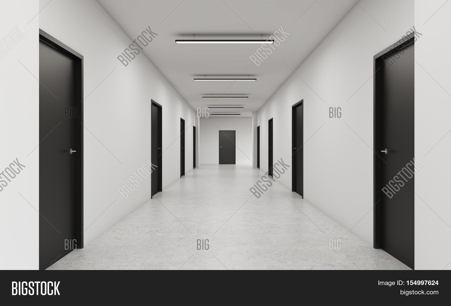Long Corridor Closed Image & Photo (Free Trial) | Bigstock