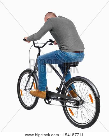 Back View Man Bicycle Image & Photo (Free Trial) | Bigstock