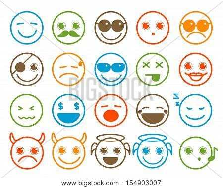 Smileys Emoticon Vector & Photo (Free Trial) | Bigstock