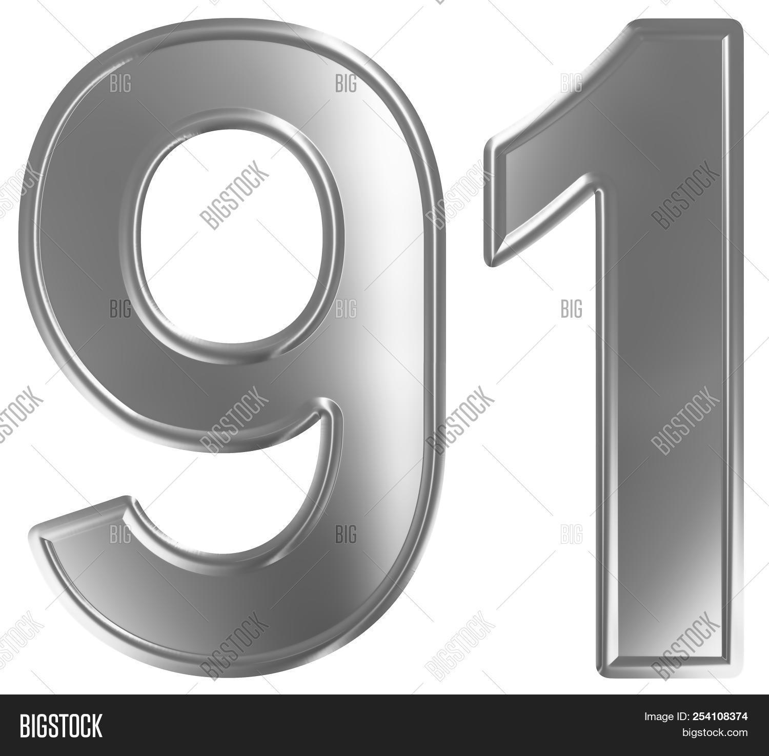 Numeral 91, Ninety One Image & Photo (Free Trial) | Bigstock