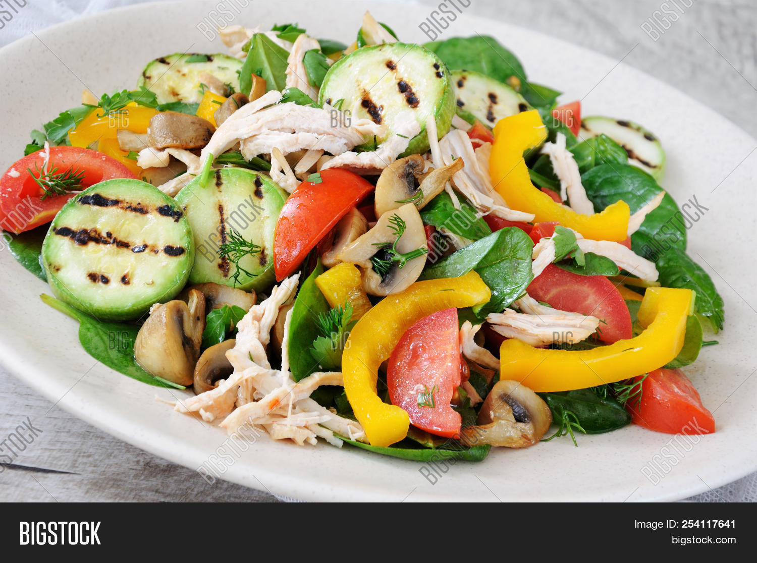 Warm Chicken Salad Image & Photo (Free Trial) | Bigstock