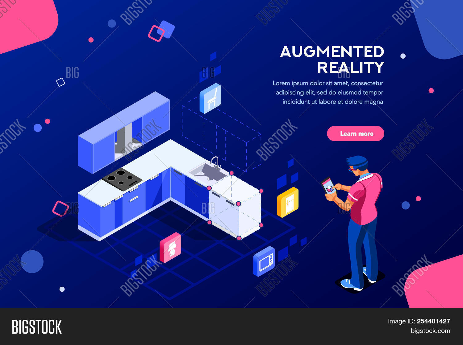 Augmented Reality Vector & Photo (Free Trial) | Bigstock