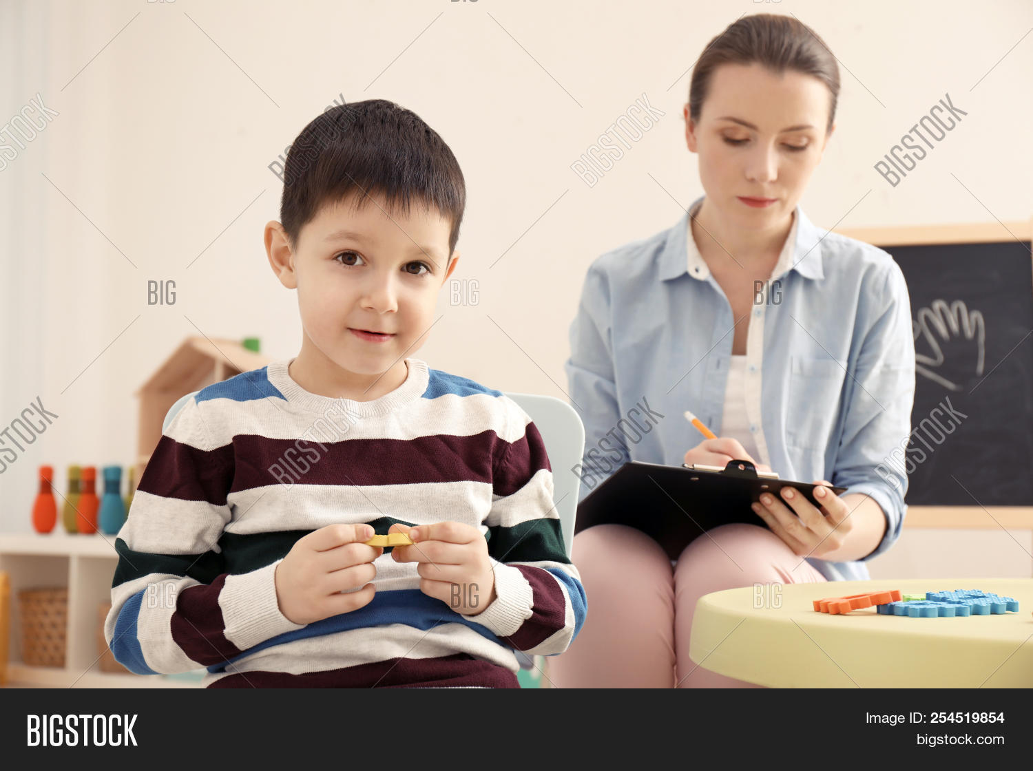 Little Boy Autistic Image & Photo (Free Trial) | Bigstock