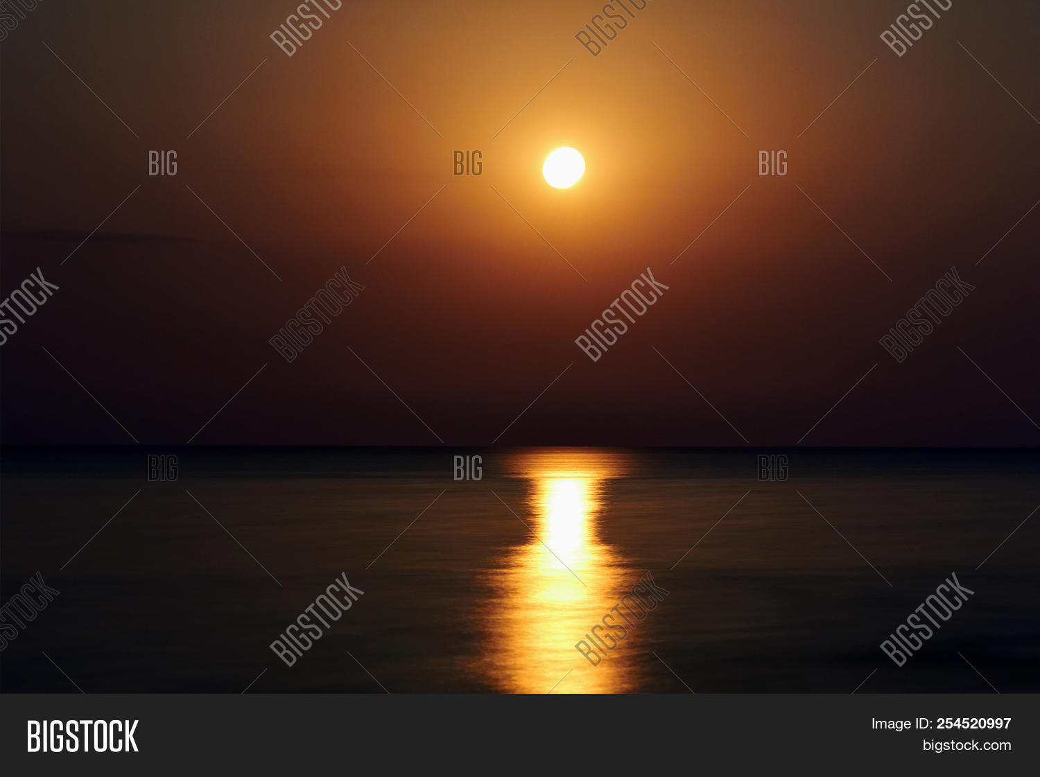 Super Moon On Beach. Image & Photo (Free Trial) | Bigstock