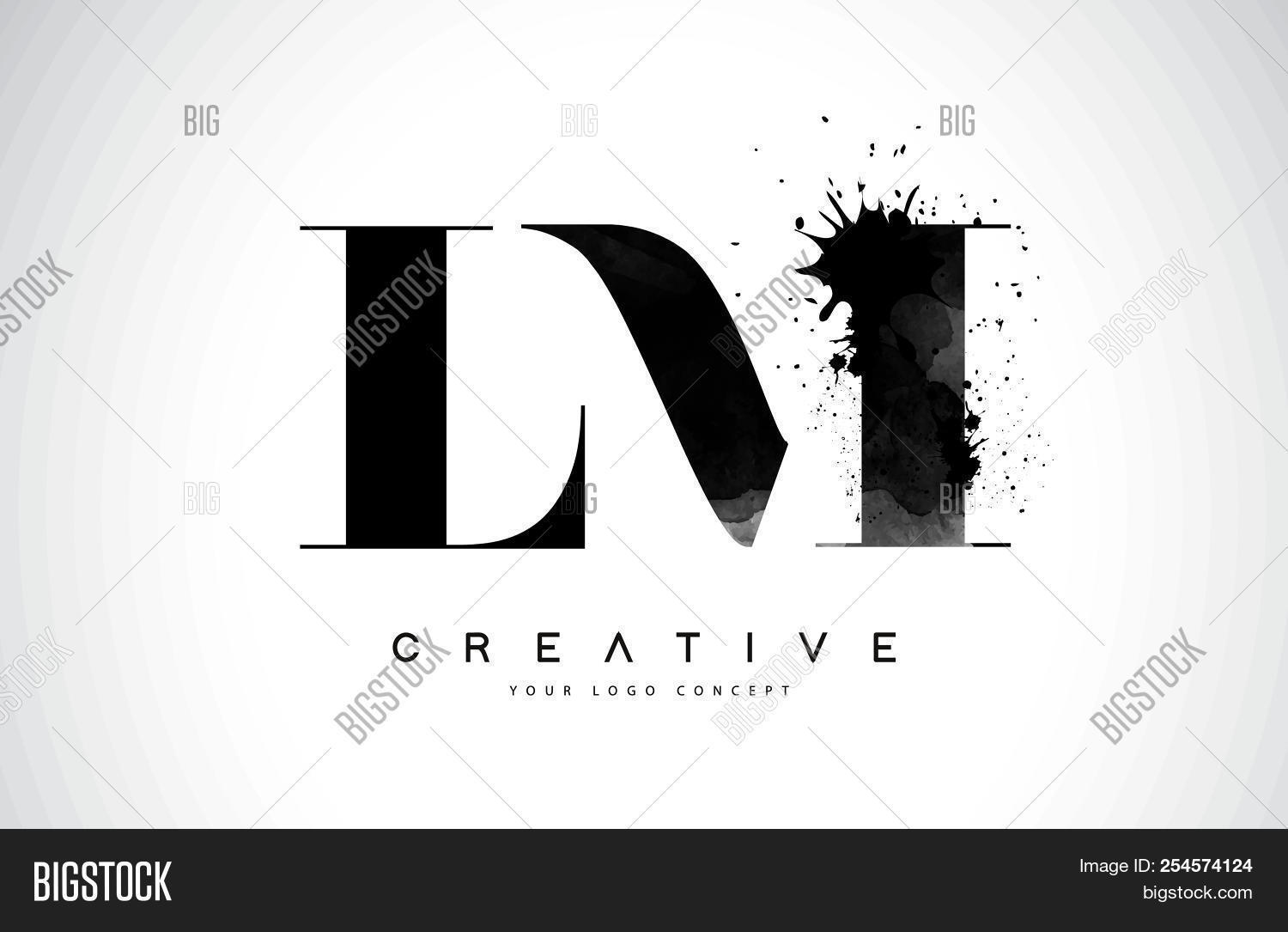 Lm L M Letter Logo Vector & Photo (Free Trial) | Bigstock