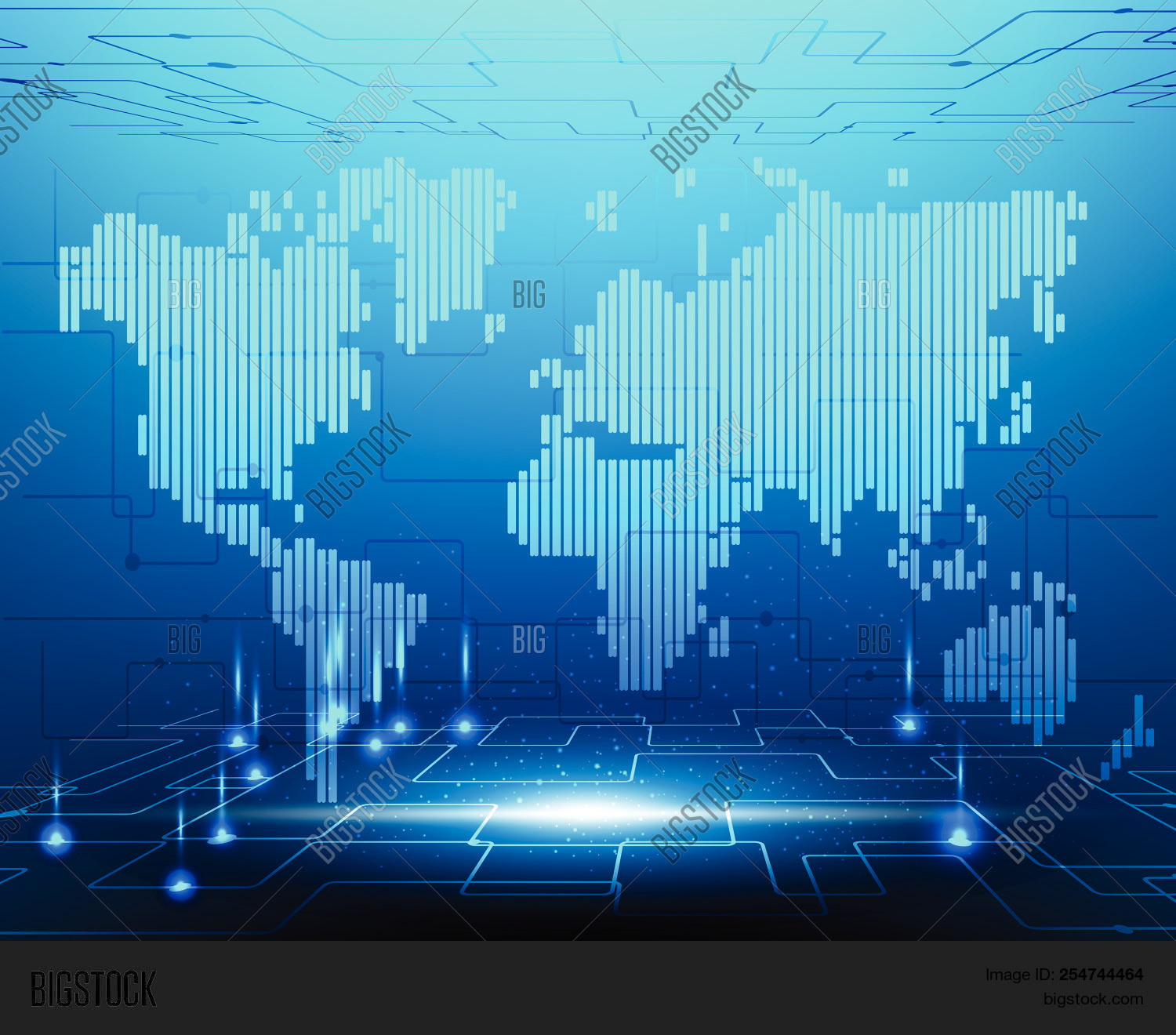 World Map Cyber Vector & Photo (Free Trial) | Bigstock