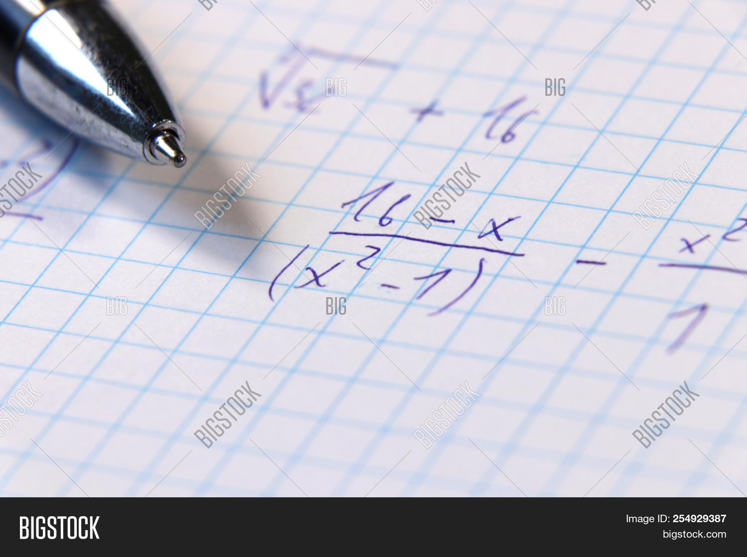 Some Math Example On Image & Photo (Free Trial) | Bigstock