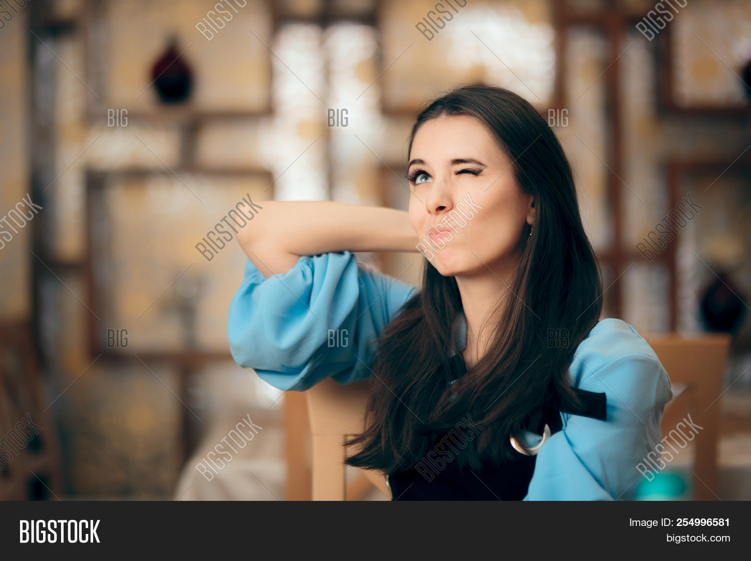 Funny Woman Thinking Image & Photo (Free Trial) | Bigstock