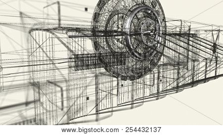 Wireframe Metallic Image & Photo (Free Trial) | Bigstock