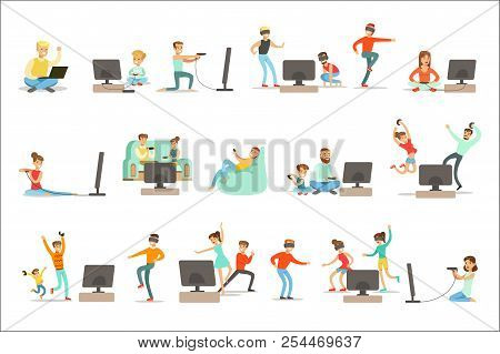 People Playing Video Vector & Photo (Free Trial) | Bigstock