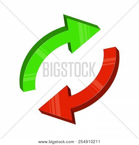 Green Red Arrow Cycle Vector & Photo (Free Trial) | Bigstock