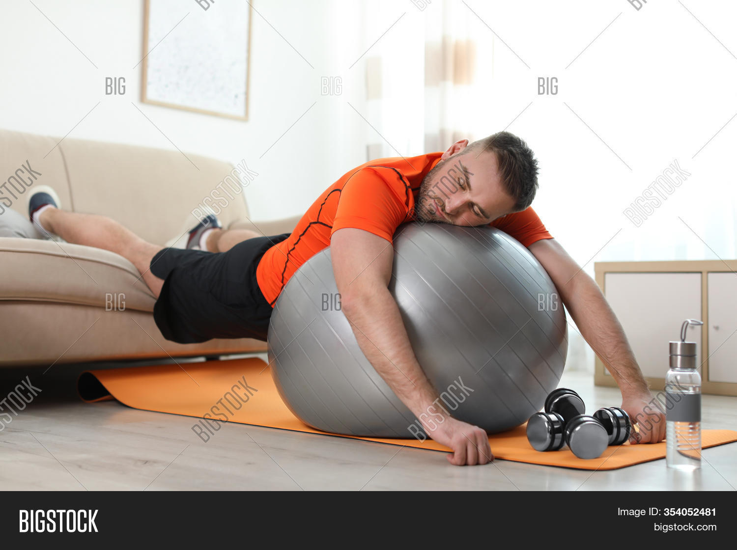 Lazy Young Man Sport Image & Photo (Free Trial) | Bigstock