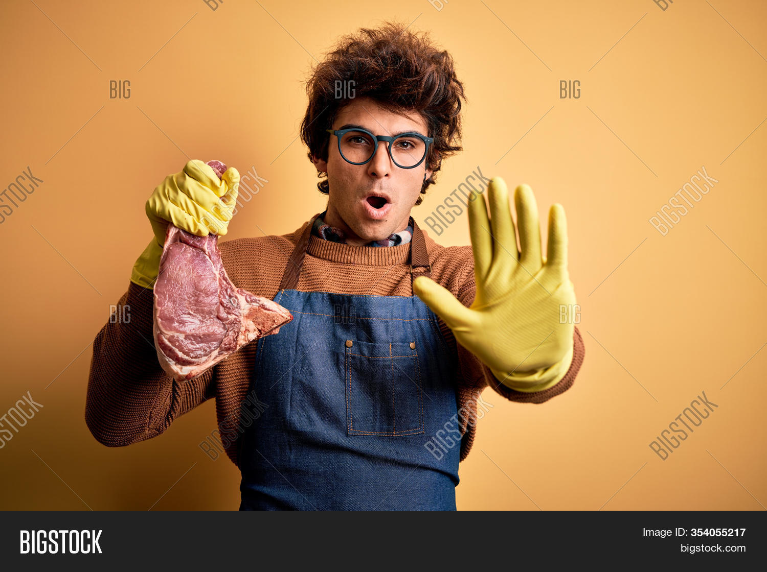 Young Handsome Butcher Image & Photo (Free Trial) | Bigstock
