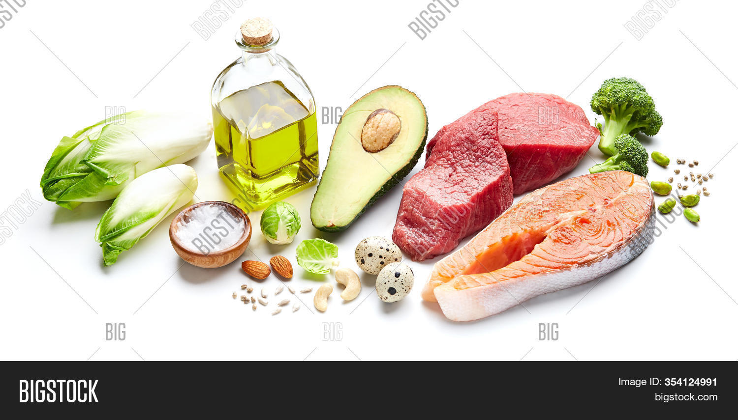 Keto Food On White Image & Photo (Free Trial) | Bigstock